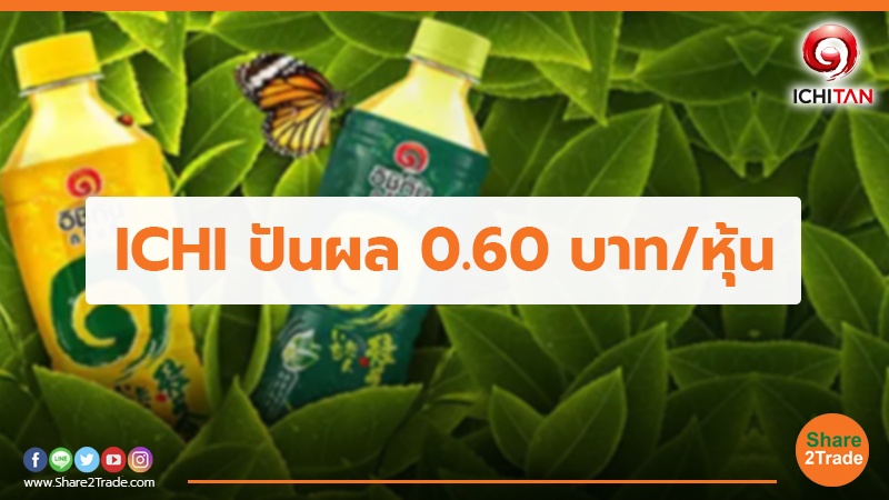 ICHI ปันผล 0.60 บาท/หุ้น | Share2Trade